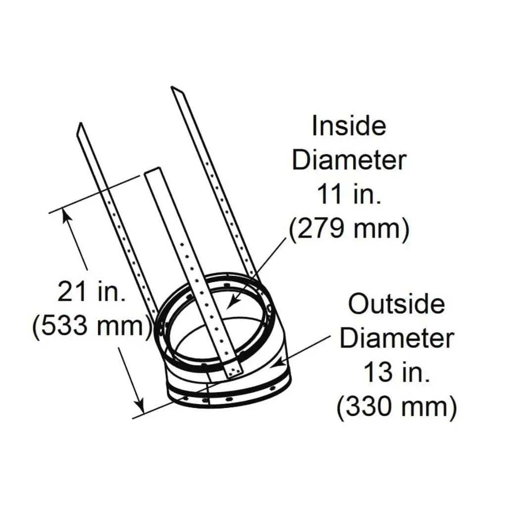 Majestic SL1130 30 Degree Offset and Return Elbow for SL1100 Series ...