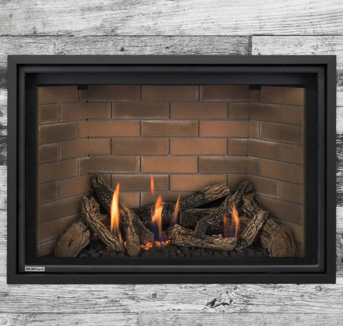 Montigo DelRay Square 38" Direct Vent Full Load Gas Fireplace ...